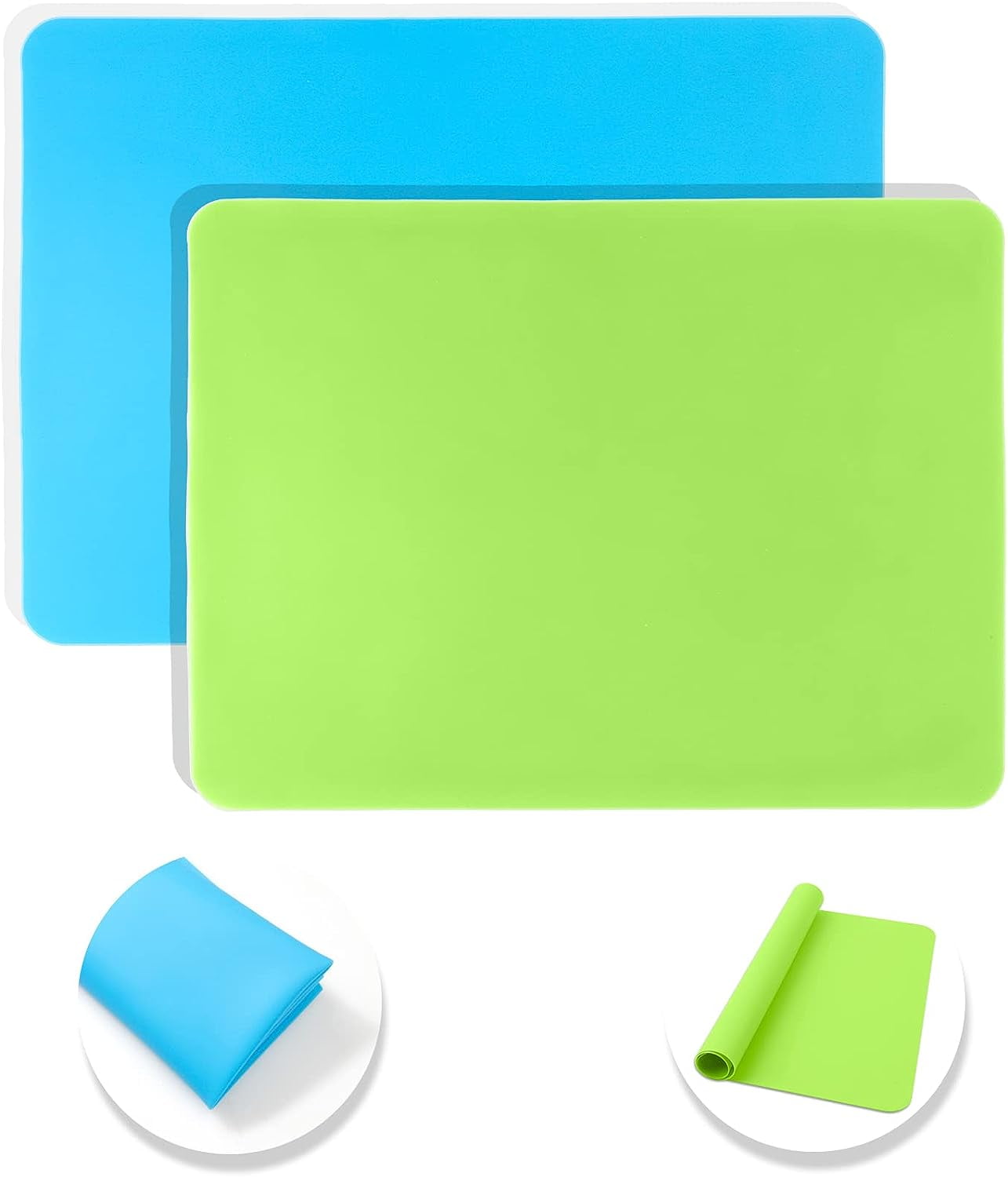 2 Pack Silicone Mats for Crafts Nonstick Silicone Craft Mat 15.75" x 11 ...