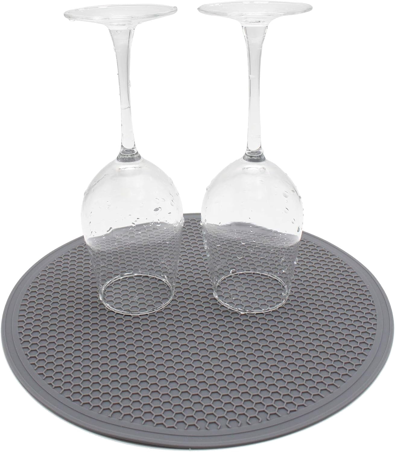 2-Pack Silicone Microwave Mat Set, 12" Round Heat-Resistant Splatter ...