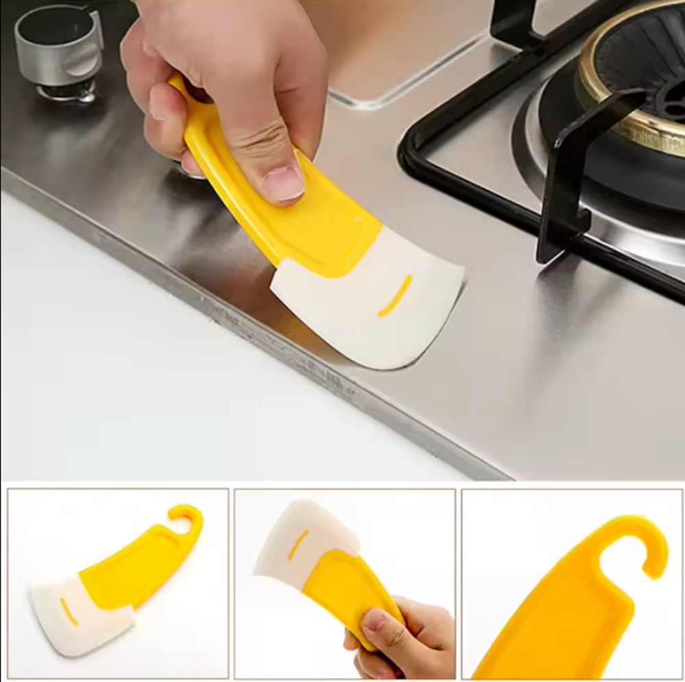 2-Pack Silicone Pot Scraper – Non-Scratch Dish Scraper with Drainage ...