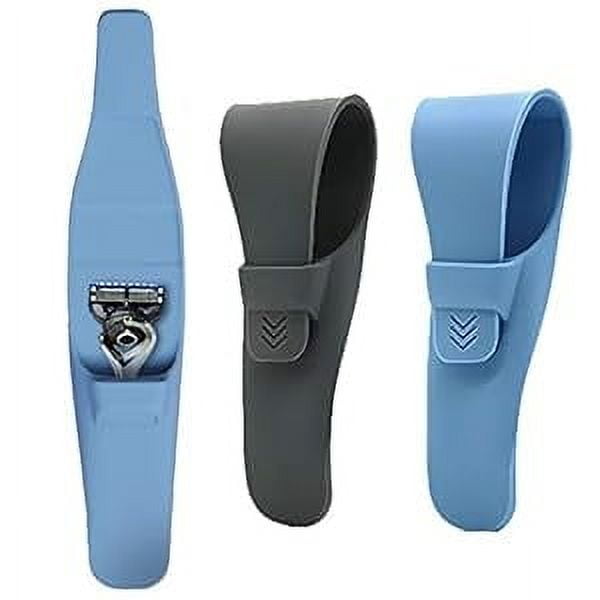 2-Pack Silicone Razor Case, Portable Soft Shaver Cover Bag Protector ...