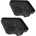 2 Pack Silicone Soap Dish with Drain, Bar Soap Holder for Shower ...