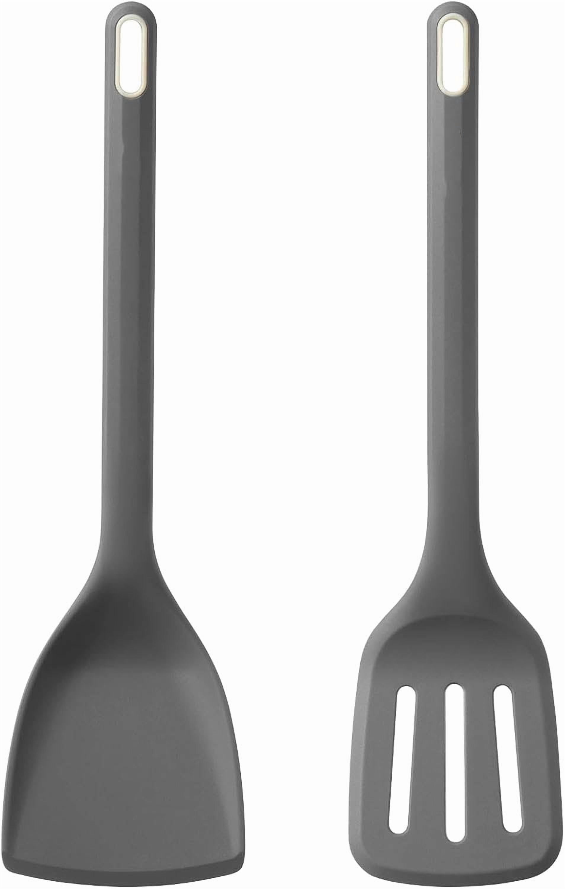 2 Pack Silicone Spatula, Heat Resistant 600°F Silicone Spatulas Set ...