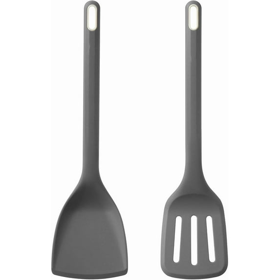 2 Pack Silicone Spatula, Heat Resistant 600°F Silicone Spatulas Set ...