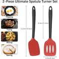 2 Pack Silicone Spatula Set, Heat Resistant, BPA Free Kitchen Turner ...