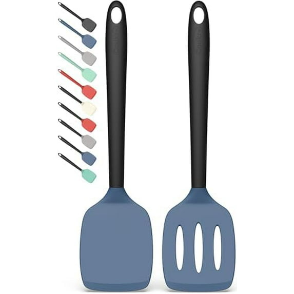 2 Pack Silicone Spatula Set, High Heat Resistant, BPA Free Kitchen ...