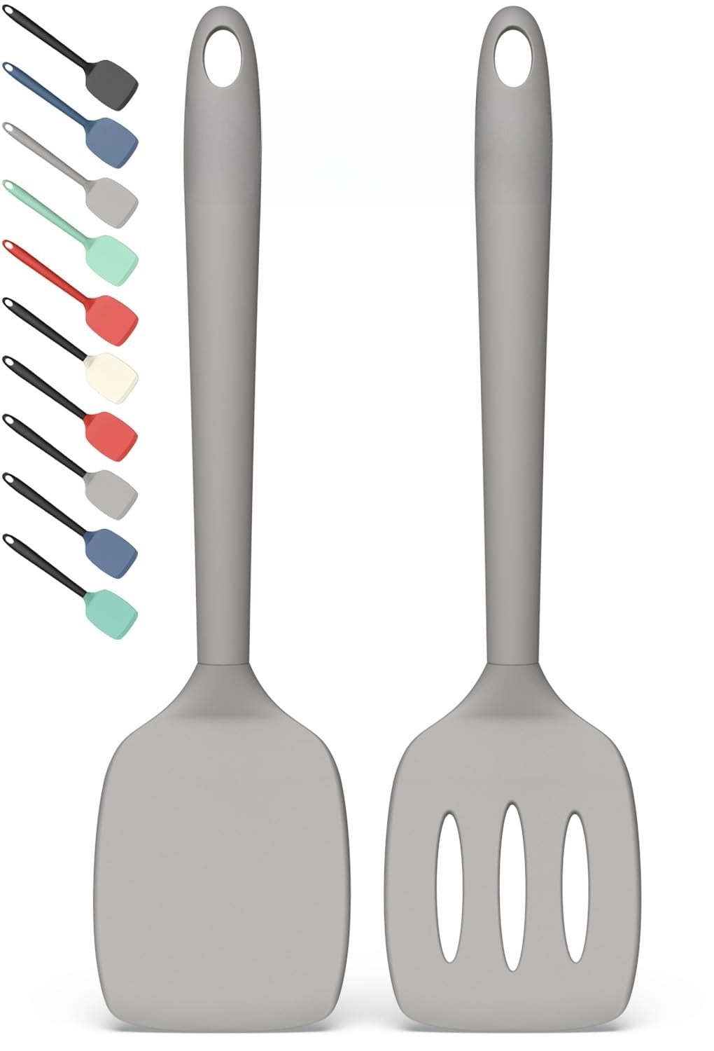 2 Pack Silicone Spatula Set, High Heat Resistant, BPA Free Kitchen ...