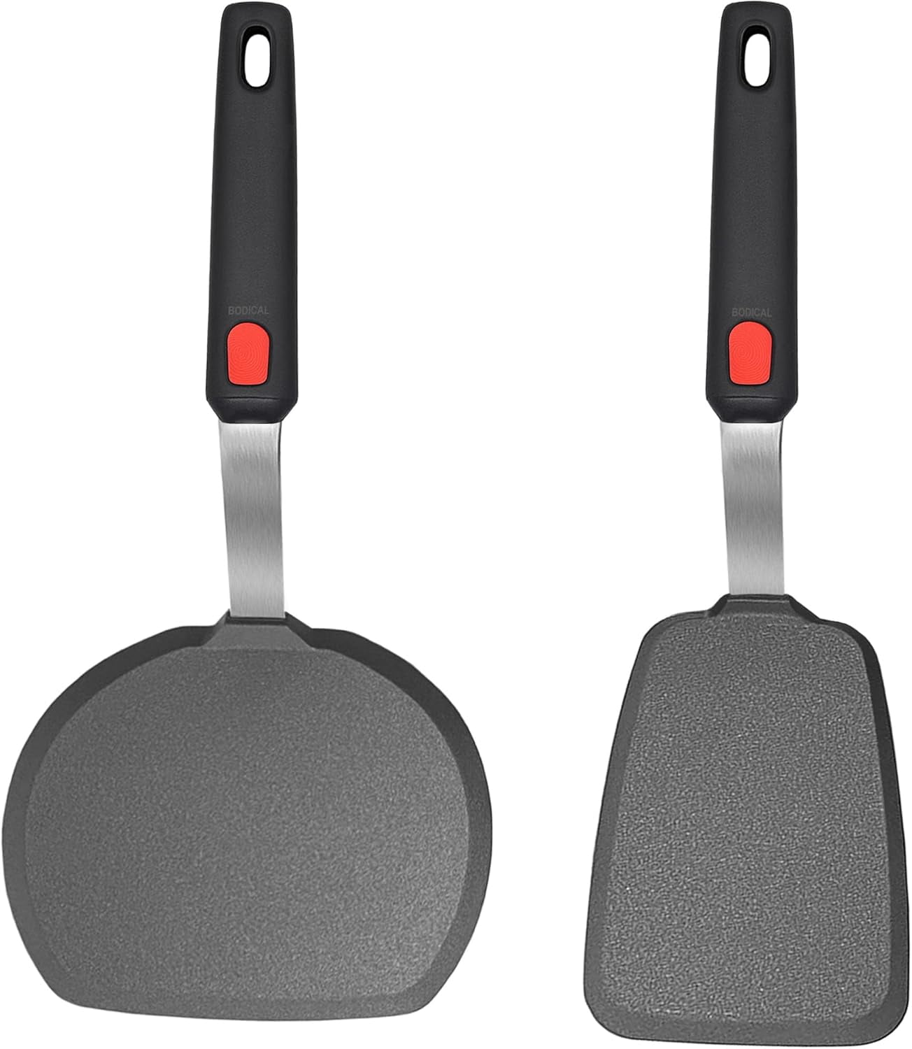 2 Pack Silicone Spatula Turner, 600°F Heat Resistant Kitchen Spatula ...