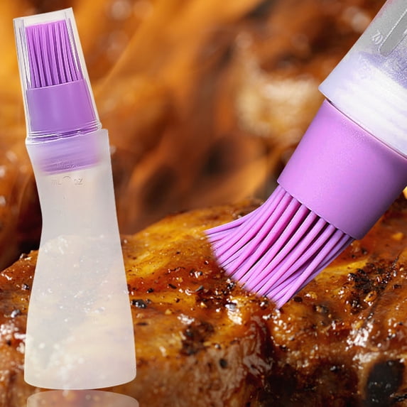 2-Pack Silicone Squeeze Bottle Basting Brushes Heat Resistant, for BBQ ...