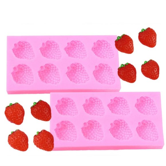Shop Strawberry Shape Silicone Molds and Baking Tools Online