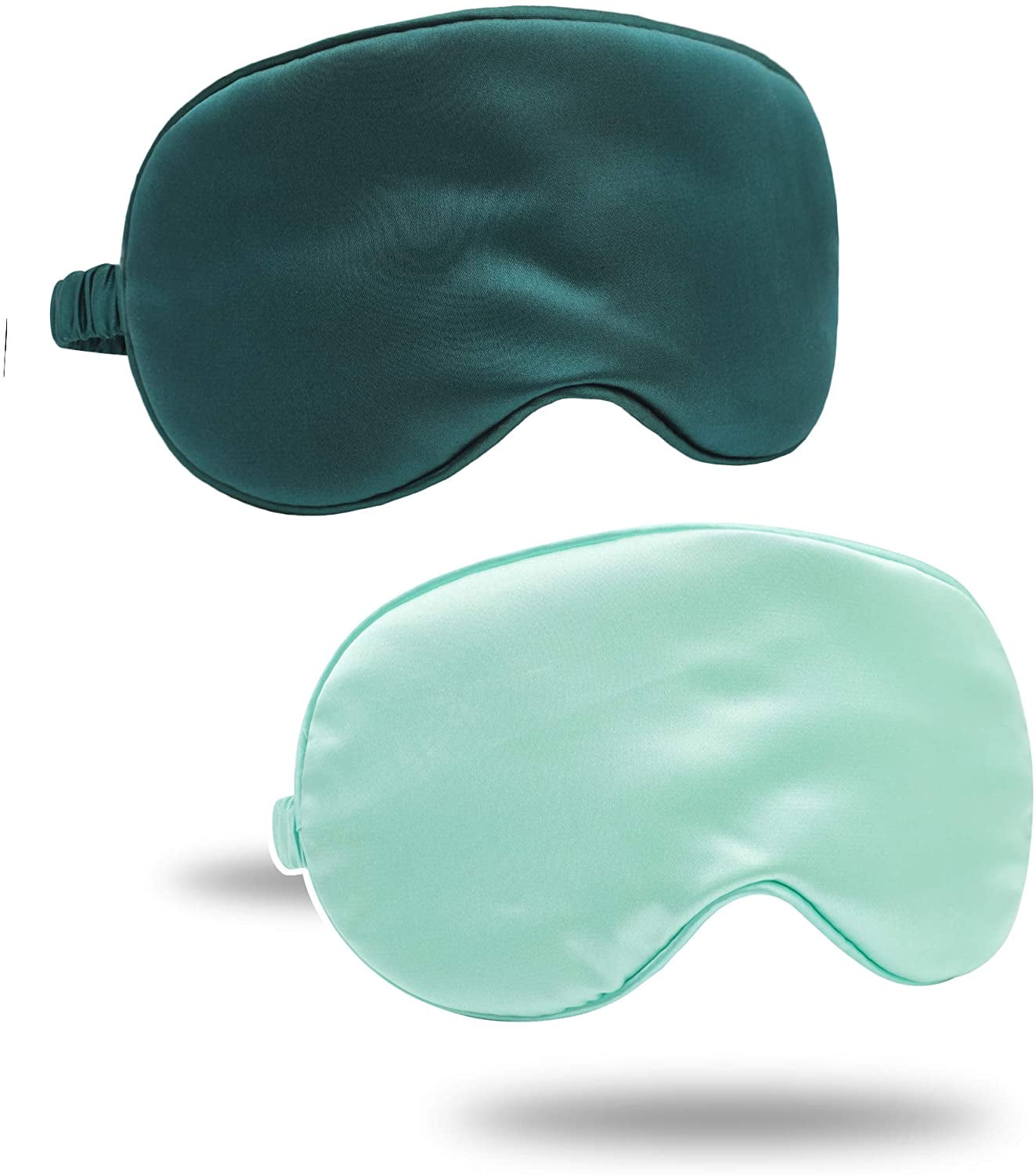 2 Pack Silk Eye Masks for Sleeping Blackout, Natural Mulberry Silk ...