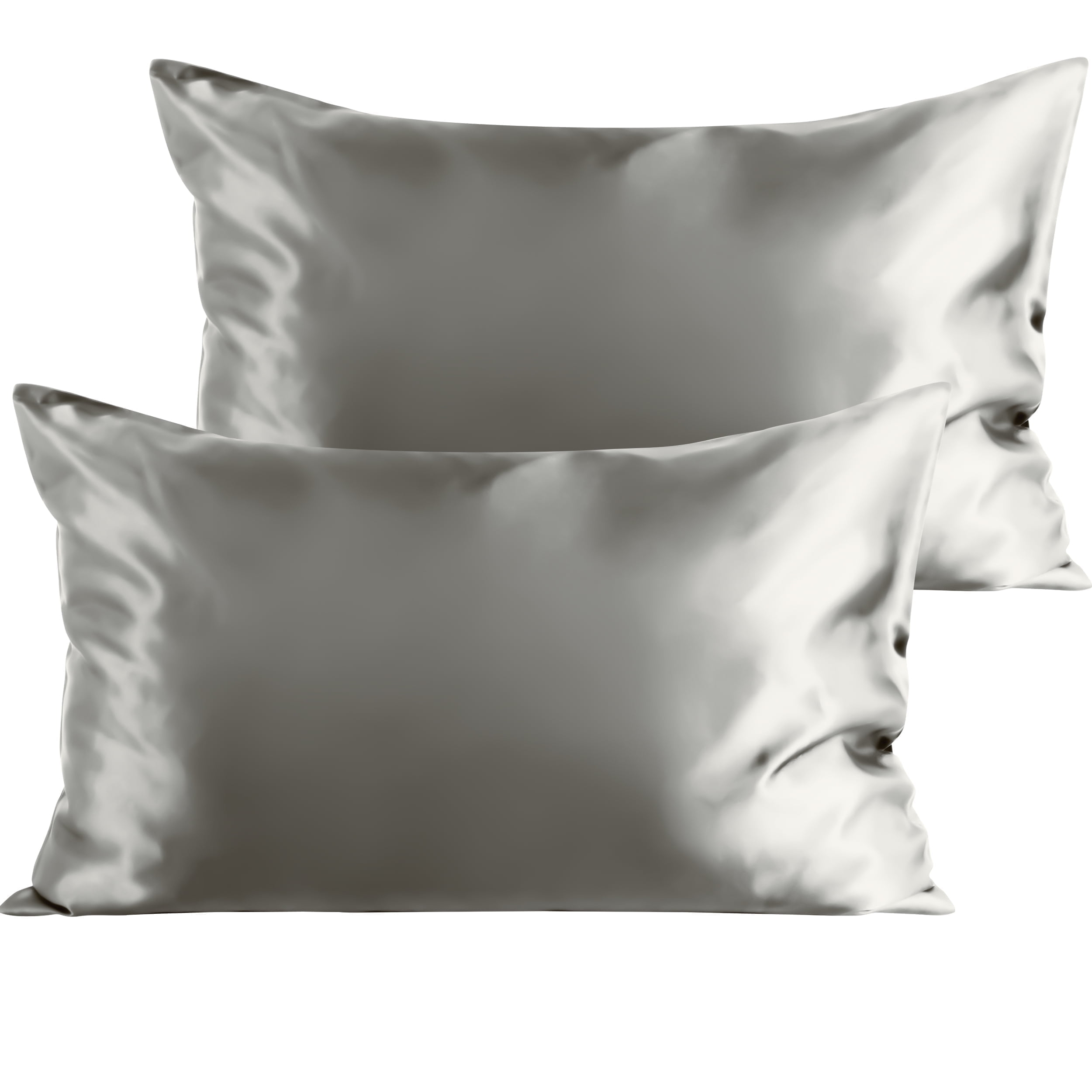 2 Pack Silky Satin Queen Pillowcases for Hair and Skin, Super Soft and ...