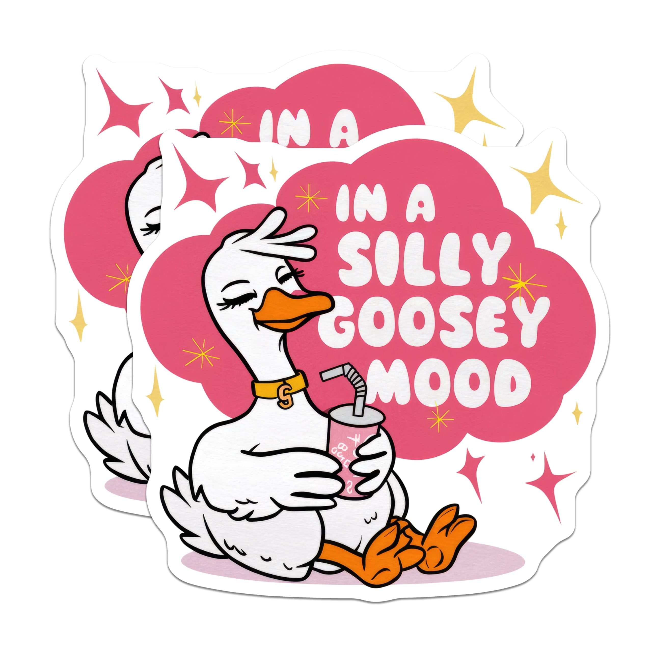 (2 Pack) Silly Goose Magnets - Cute Funny Animal - Positive Vibes ...