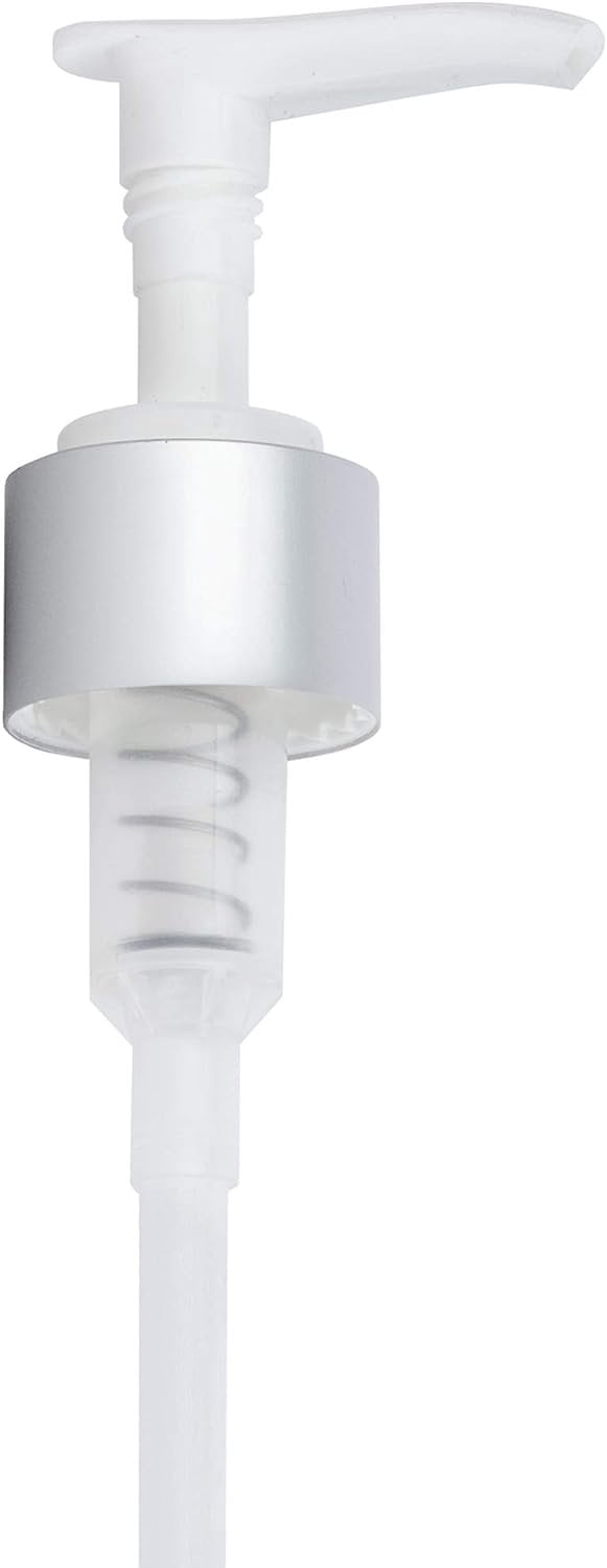 2 Pack Silver Lotion Pump Top Closure, 8 inch dip Tube Length- 24-410 ...