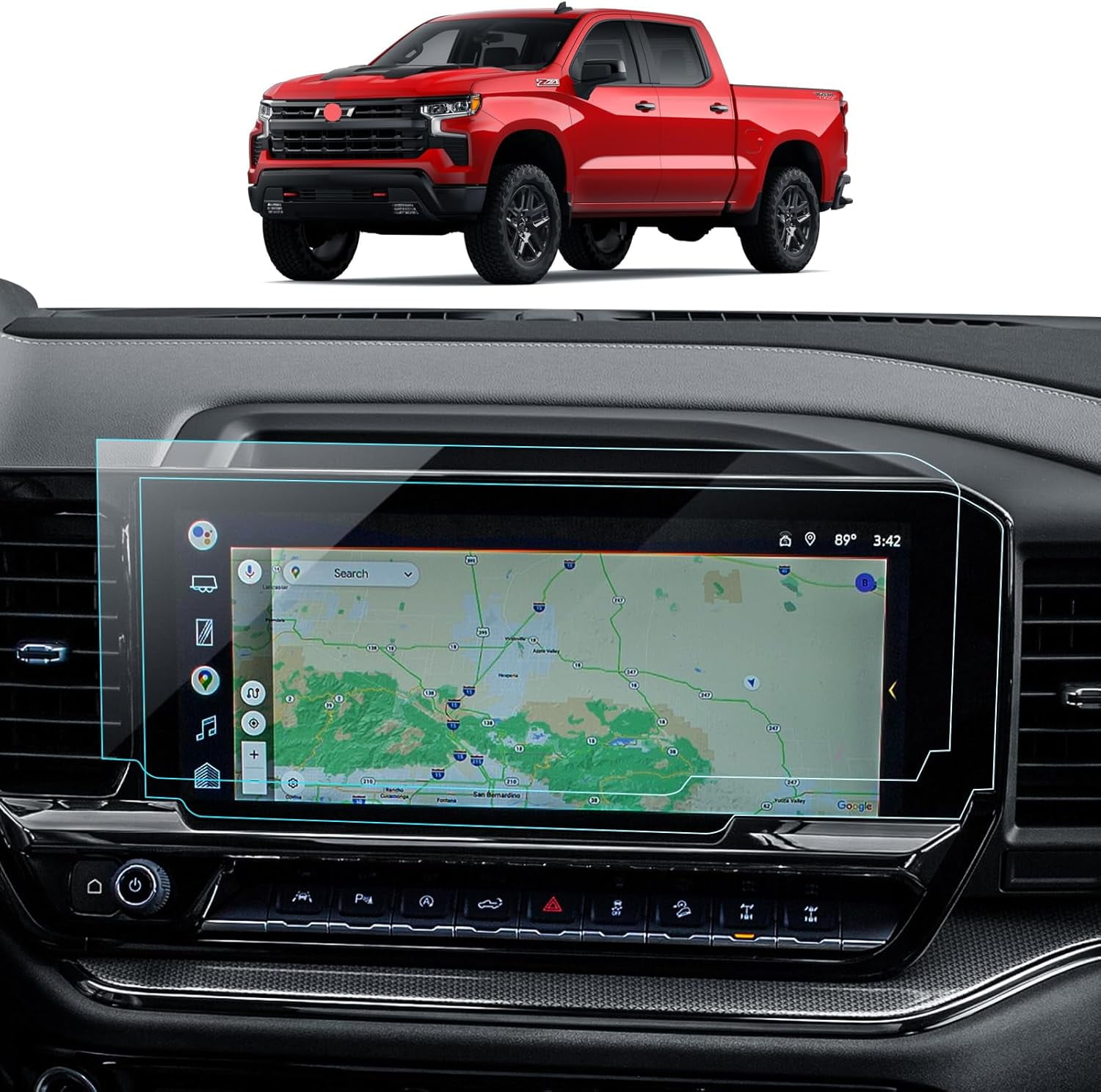 2-Pack Silverado Screen Protector for 2022-2024 GMC Sierra&Chevrolet ...