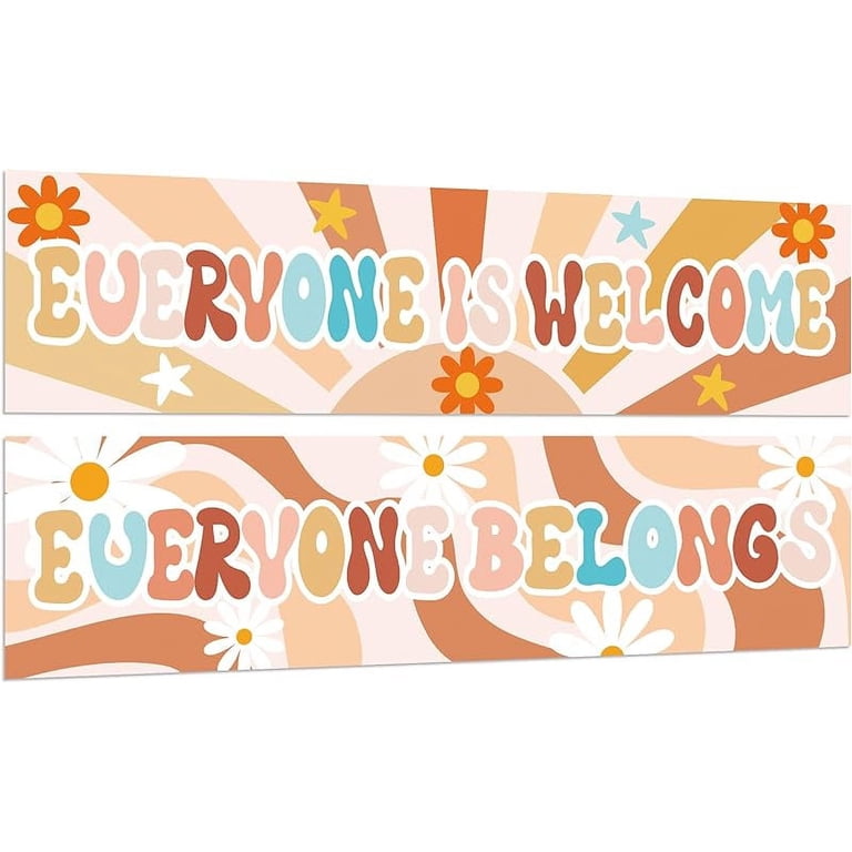 Classroom Sign Boho Rainbow Classroom Decor Welcome Sign FREEBIE Bright ...