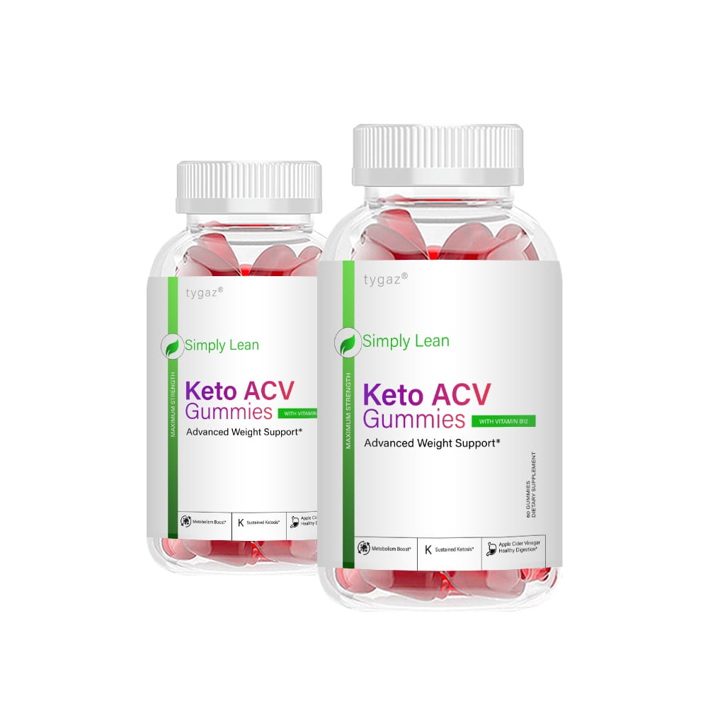 Tygaz Simply Lean Keto ACV Gummies, Apple Cider Vinegar, Supports Metabolism and Digestive ...
