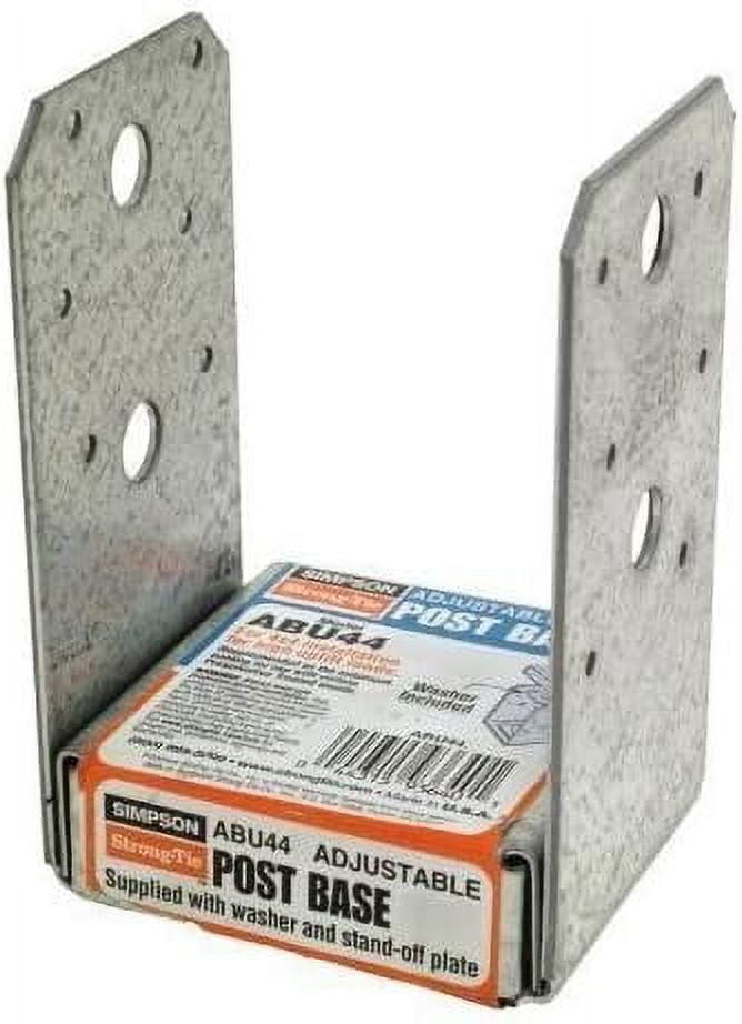 2 Pack Simpson Strong Tie ABU44Z 4x4 Standoff Post Base Z-Max Finish ...