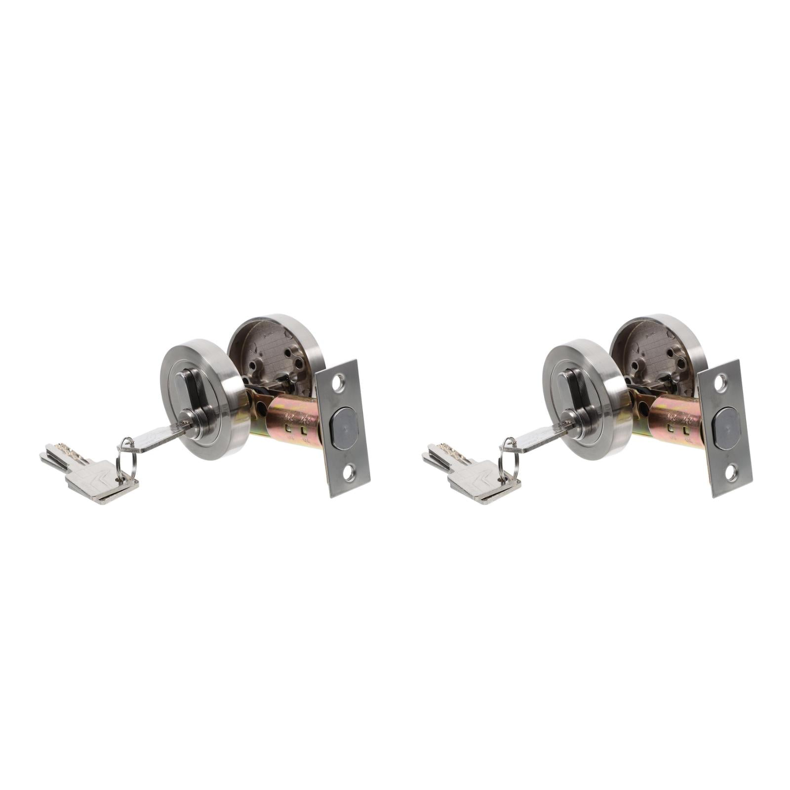 2 Pack Single Deadbolt Door Lock Internal with Key Control - Walmart.com