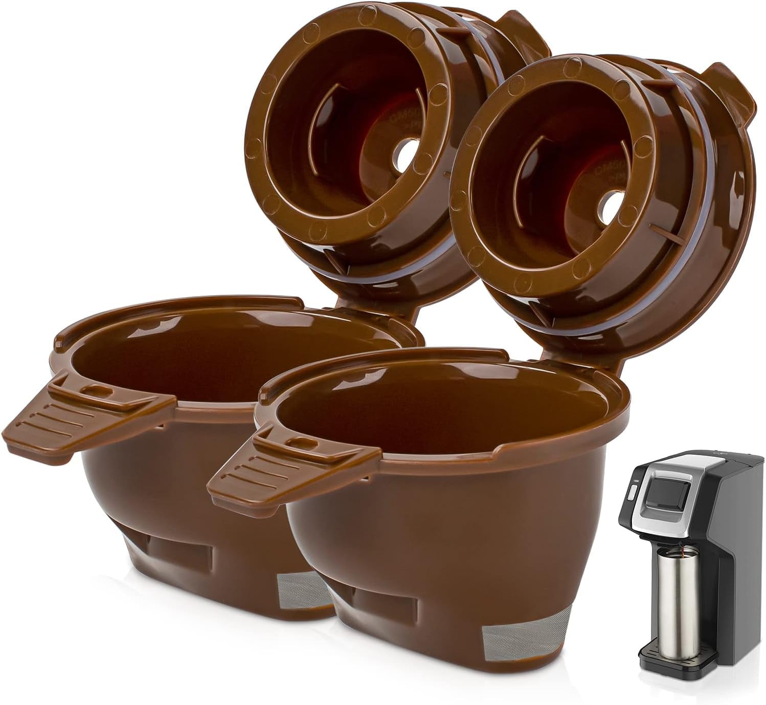 2-Pack Single Serve Ground coffee Brew Basket compatible with Hamiltion ...