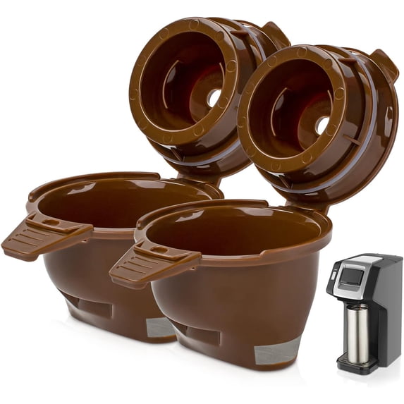 Guerkuk 2-Pack Single Serve Coffee Filter for Hamilton FlexBrew 49974 ...