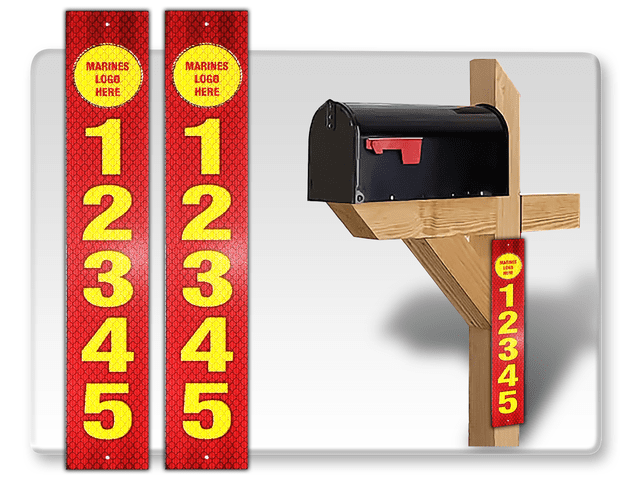 2 Pack Single Sided Address Numbers for House Signs, Customized ...