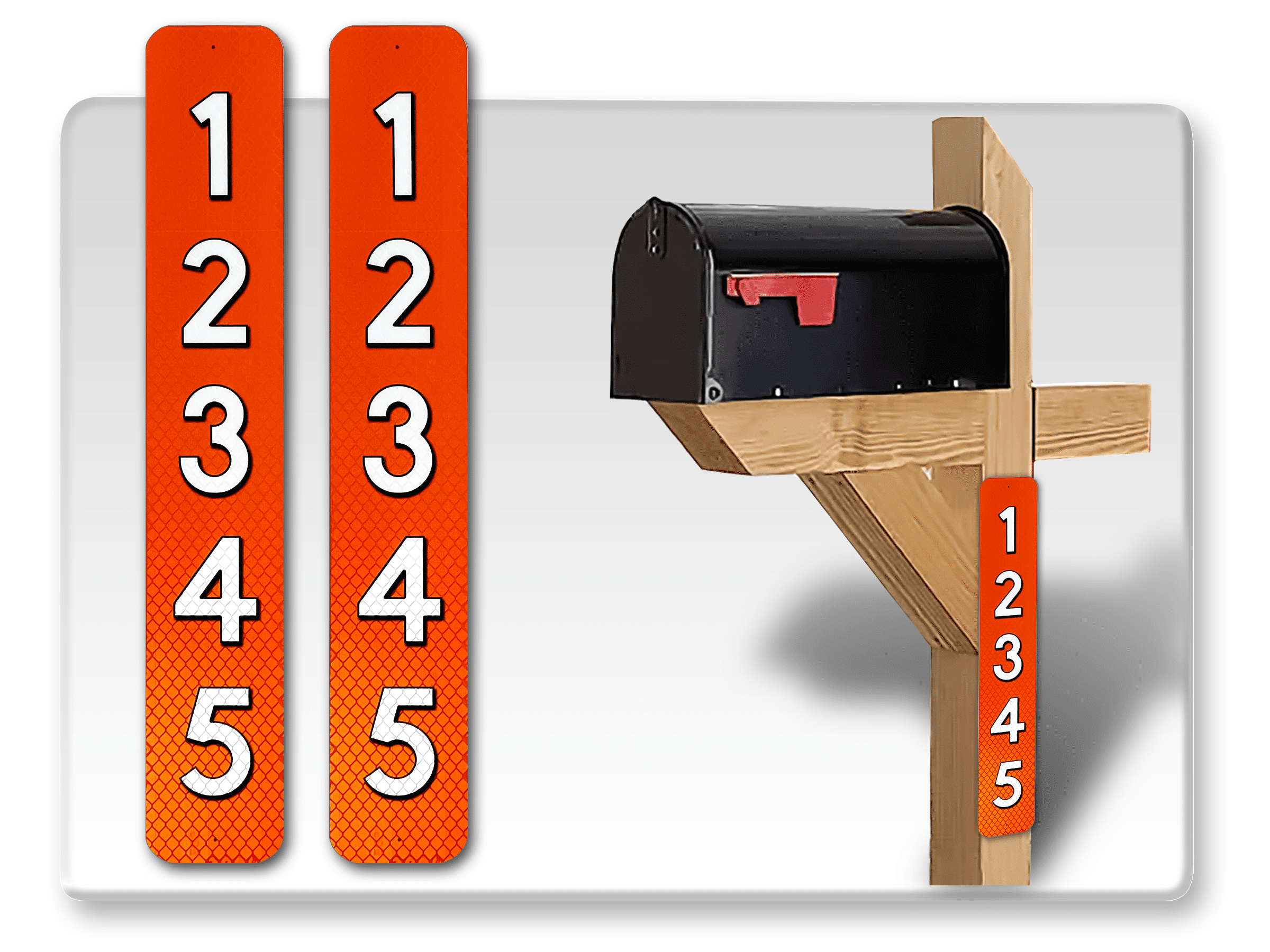 2 Pack Single Sided Address Numbers for House Signs, Customized ...