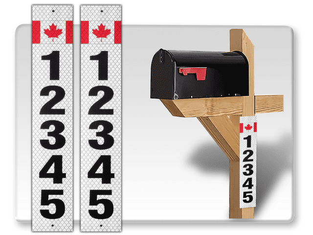 2 Pack Single Sided Address Numbers for House Signs, Customized ...