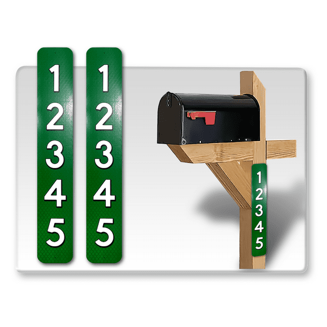 2 Pack Single Sided Address Numbers for House Signs, Customized ...
