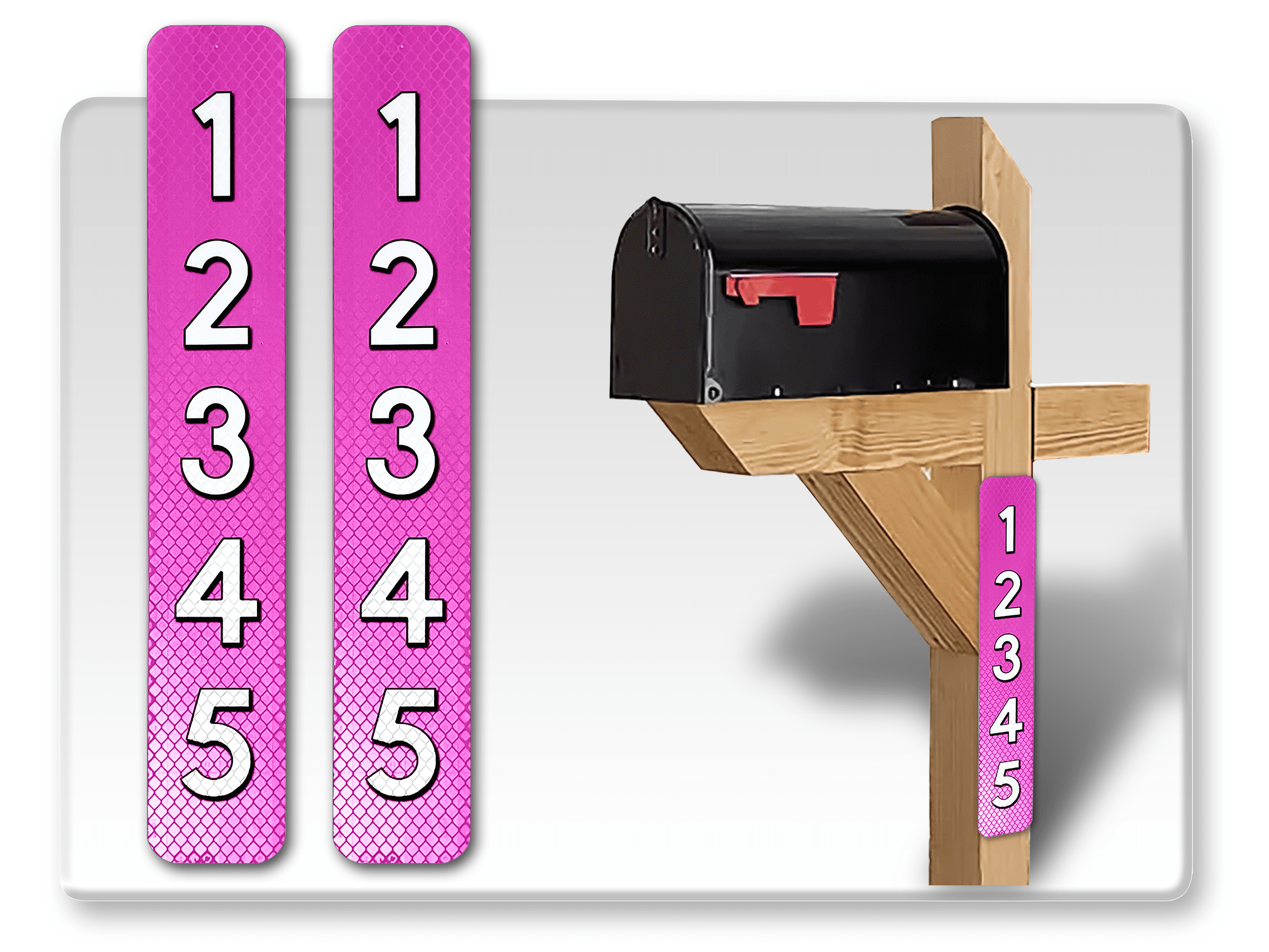 2 Pack Single Sided Address Numbers for House Signs, Customized ...