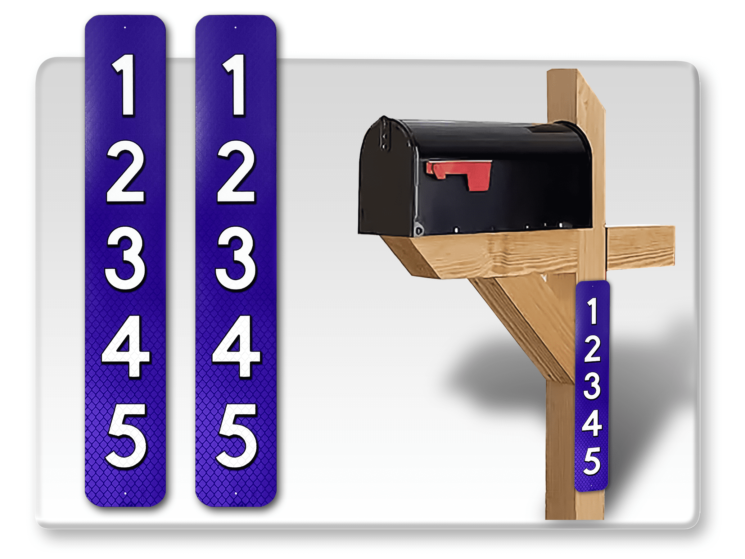 2 Pack Single Sided Address Numbers for House Signs, Customized ...