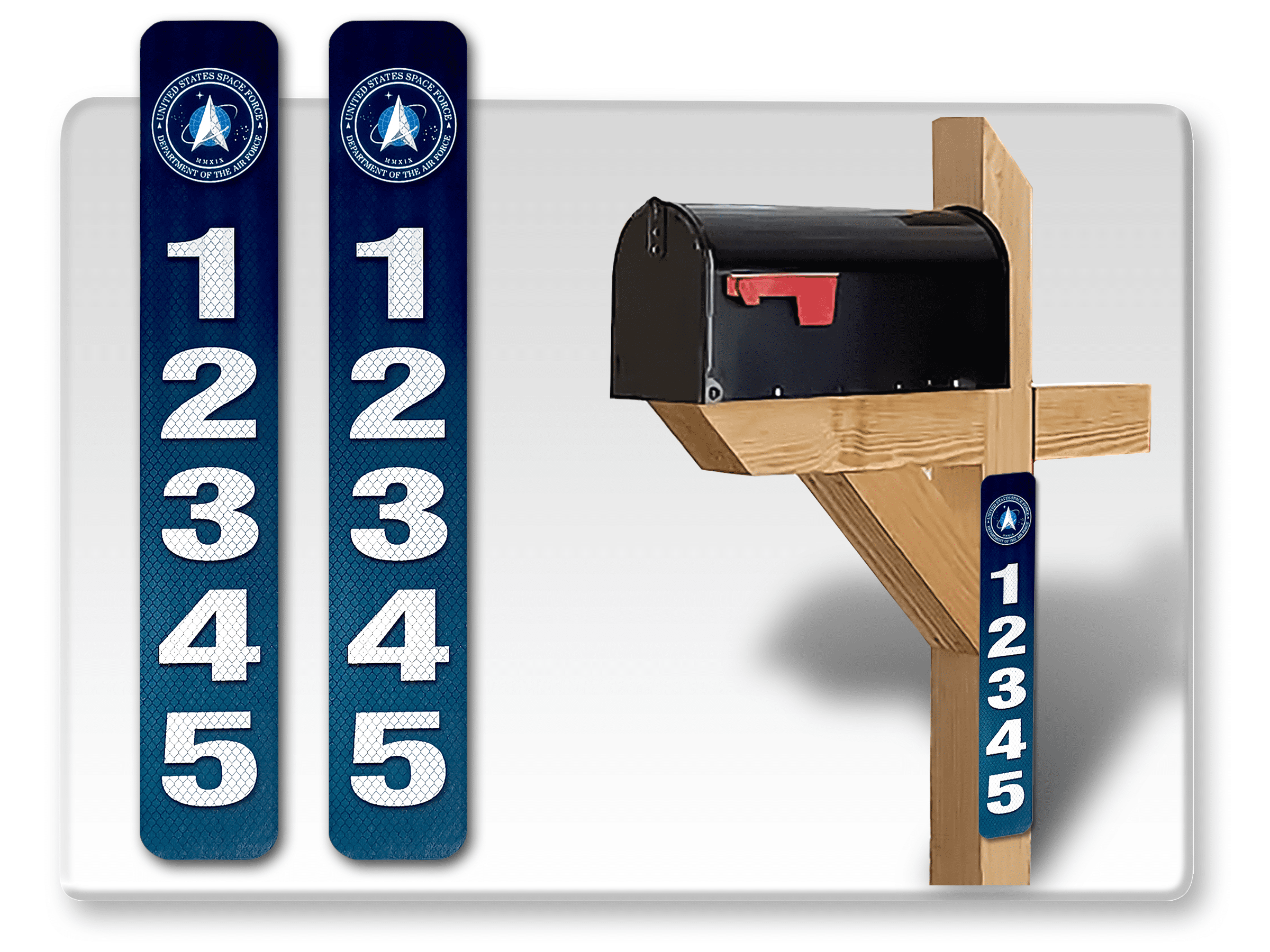 2 Pack Single Sided Address Numbers for House Signs, Customized ...