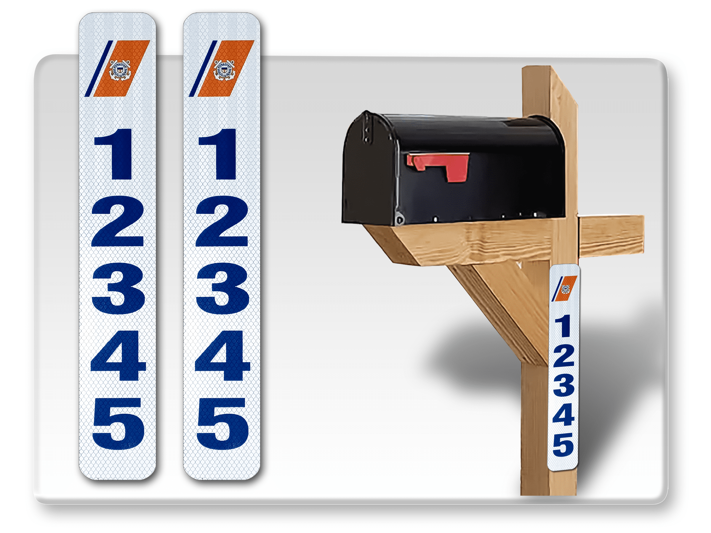 2 Pack Single Sided Address Numbers for House Signs, Customized ...