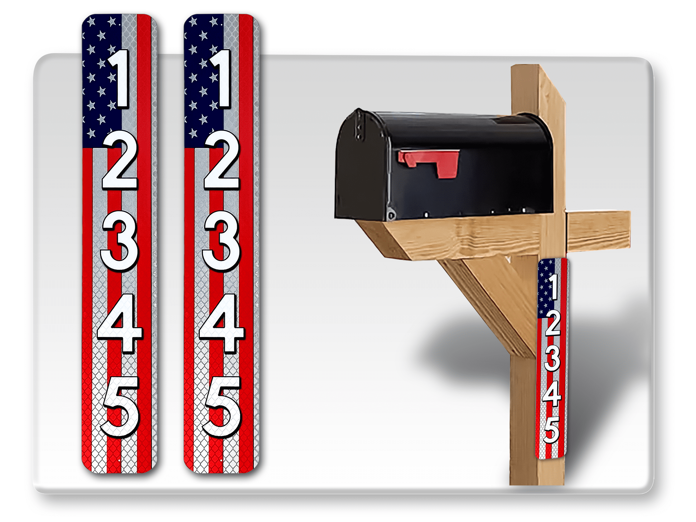 2 Pack Single Sided Address Numbers for House Signs, Customized ...