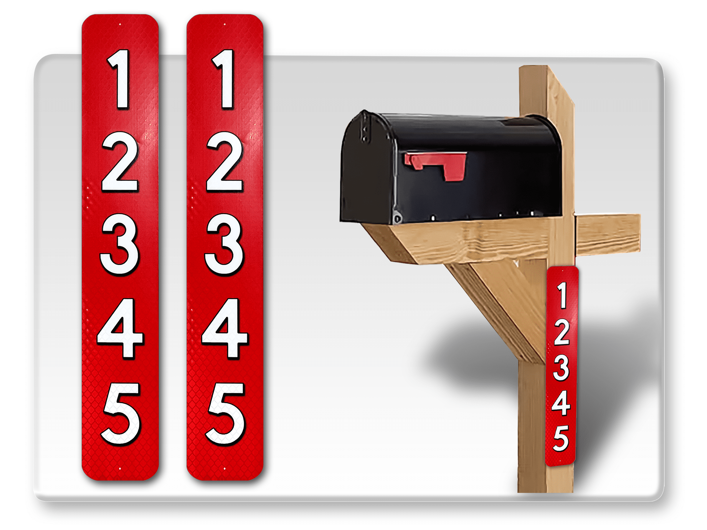 2 Pack Single Sided Address Numbers for House Signs, Customized ...