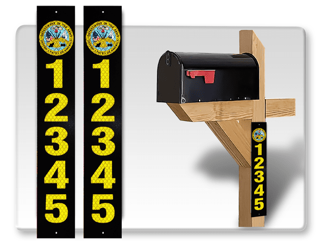 2 Pack Single Sided Address Numbers for House Signs, Customized ...