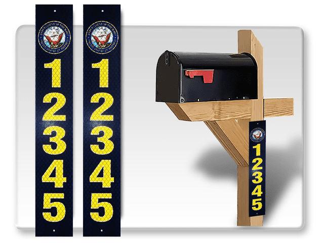 2 Pack Single Sided Address Numbers for House Signs, Customized ...