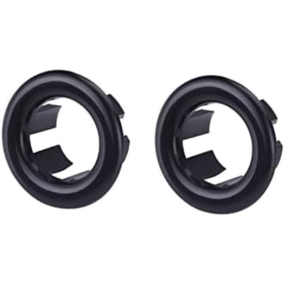 2 Pack Sink Overflow Ring Matte Black Bathroom Kitchen Sink Basin Trim ...