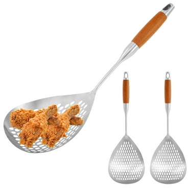 Solid Stainless Steel Spider Strainer Skimmer Ladle for Cooking and ...