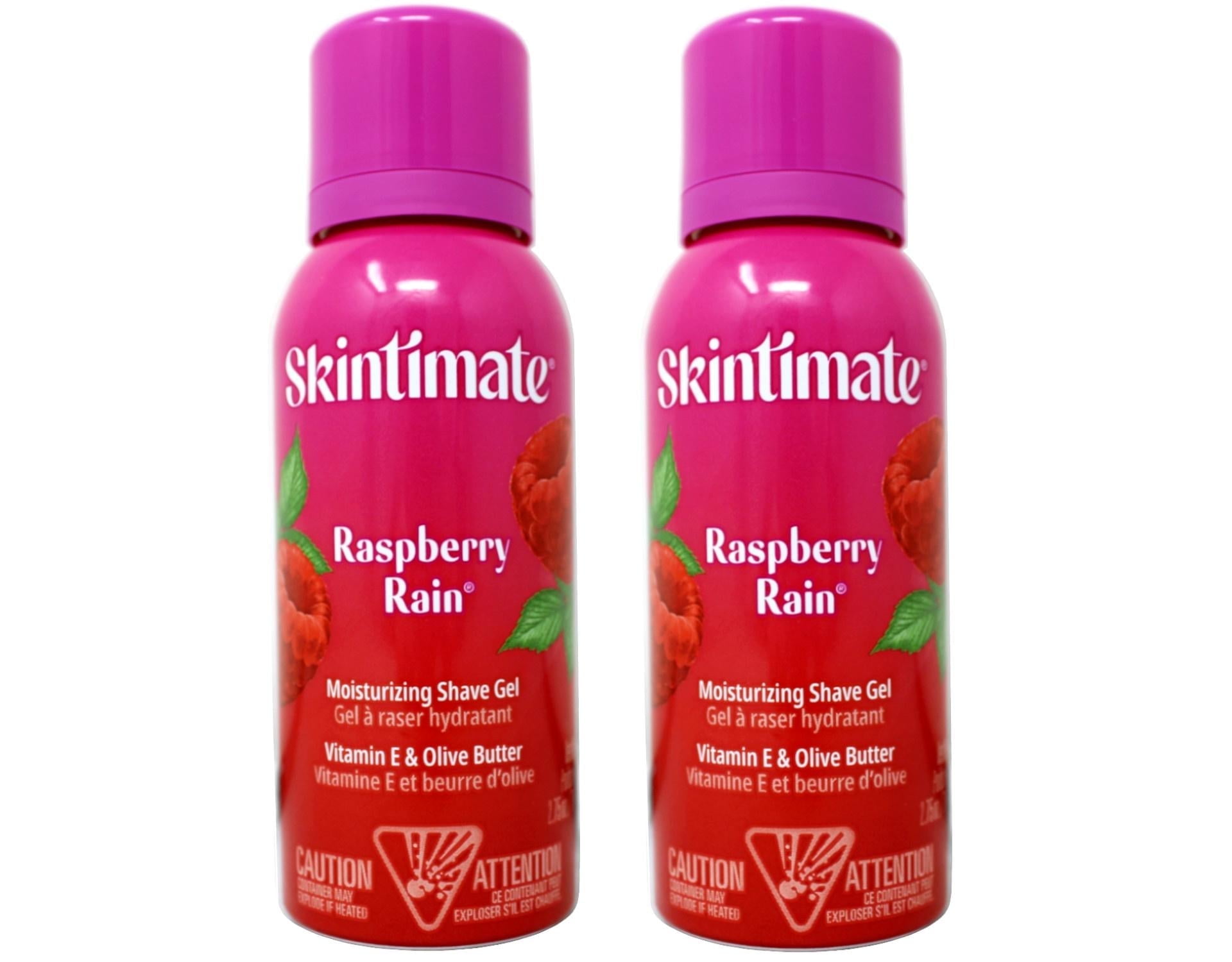 2 Pack - Skintimate Raspberry Rain Women's Shave Gel - Travel Size - 2 ...