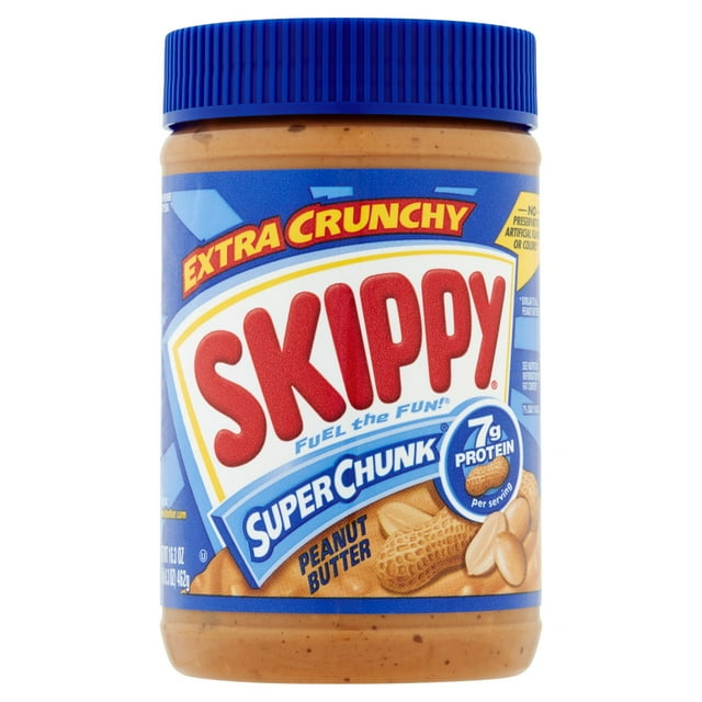 2 Pack - Skippy Peanut Butter Super Chunk Extra Crunchy 16.3 oz Package ...