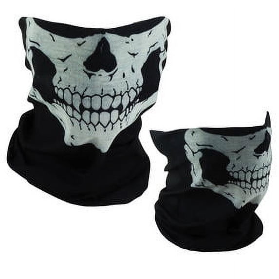 2-Pack Skull Mask Motorcycle Bandana Snowboard Ski Face Mask Tactical ...