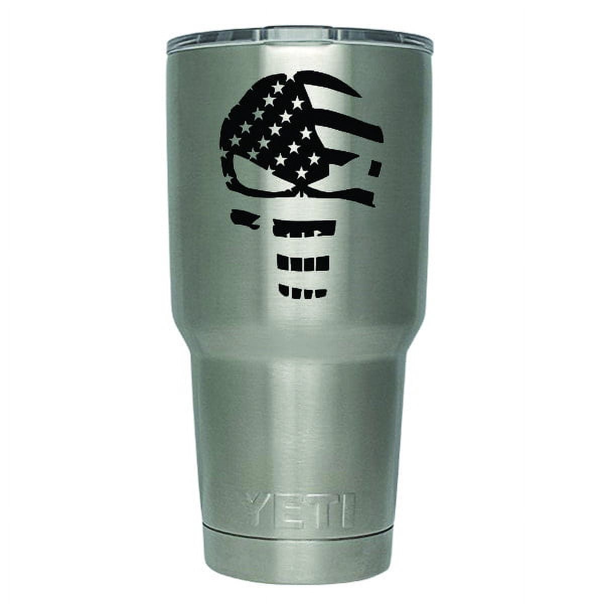 2-Pack Skull Punisher Flag Decal Sticker (DECAL ONLY CUP NOT INCLUDED ...