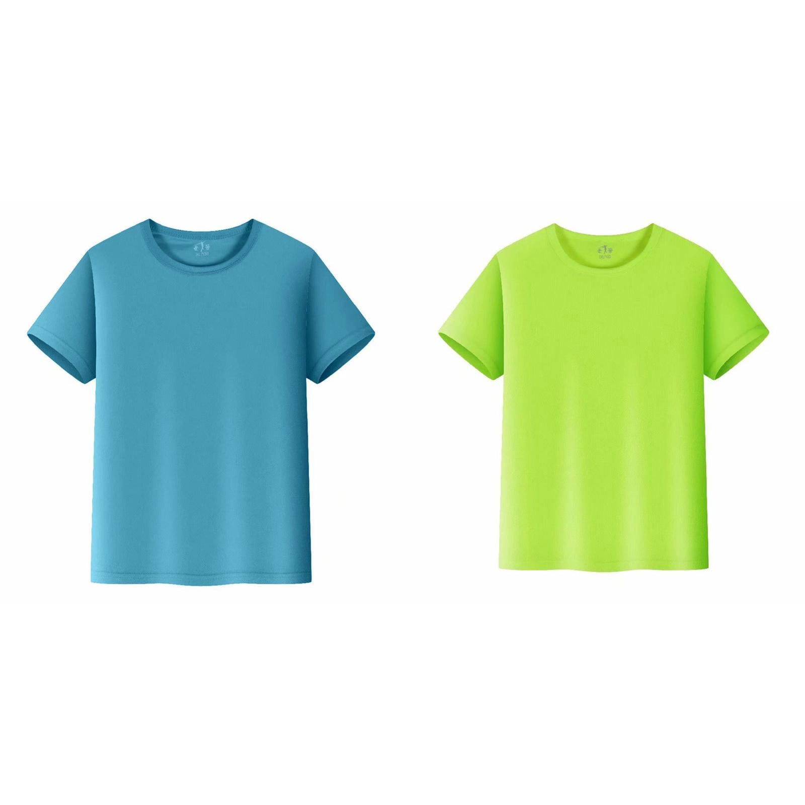 2 Pack(Sky Blue & Army Green) T Shirts Short Go So Hard Top Sleeve ...