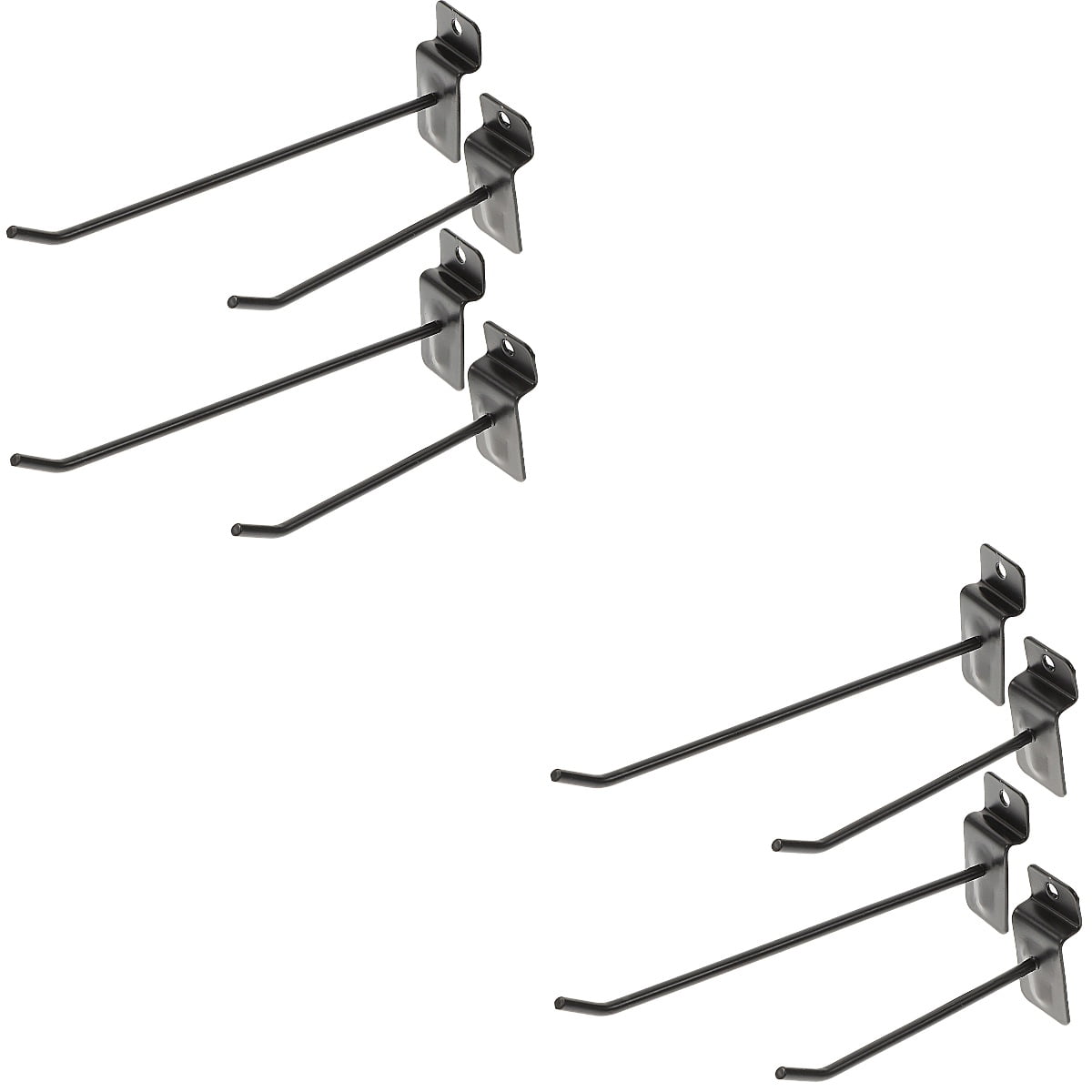 2 Pack Slat Wall Hooks Hanger Retail Display Boards Inline® Panel Black ...