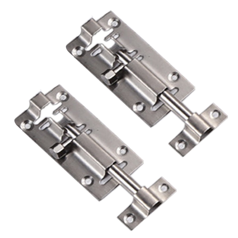 2 Pack Slide Barrel Bolt Latch Sliding Latch Lock, Stainless Steel ...