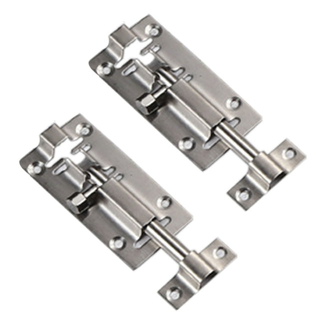 2 Pack Slide Barrel Bolt Latch Sliding Latch Lock, Stainless Steel ...