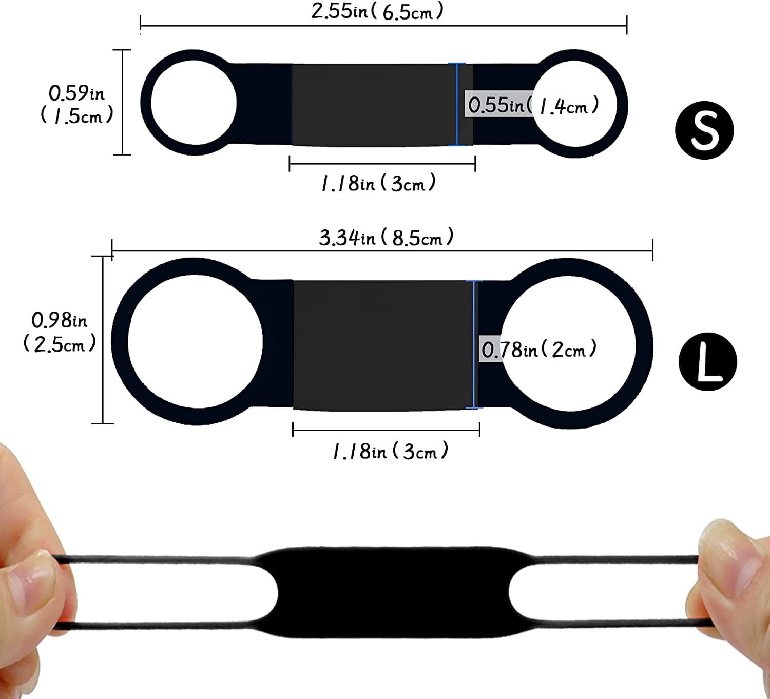 2 Pack Slide-On Pet Id Tag Dog Tags Engraved For Pets, Silent Custom ...