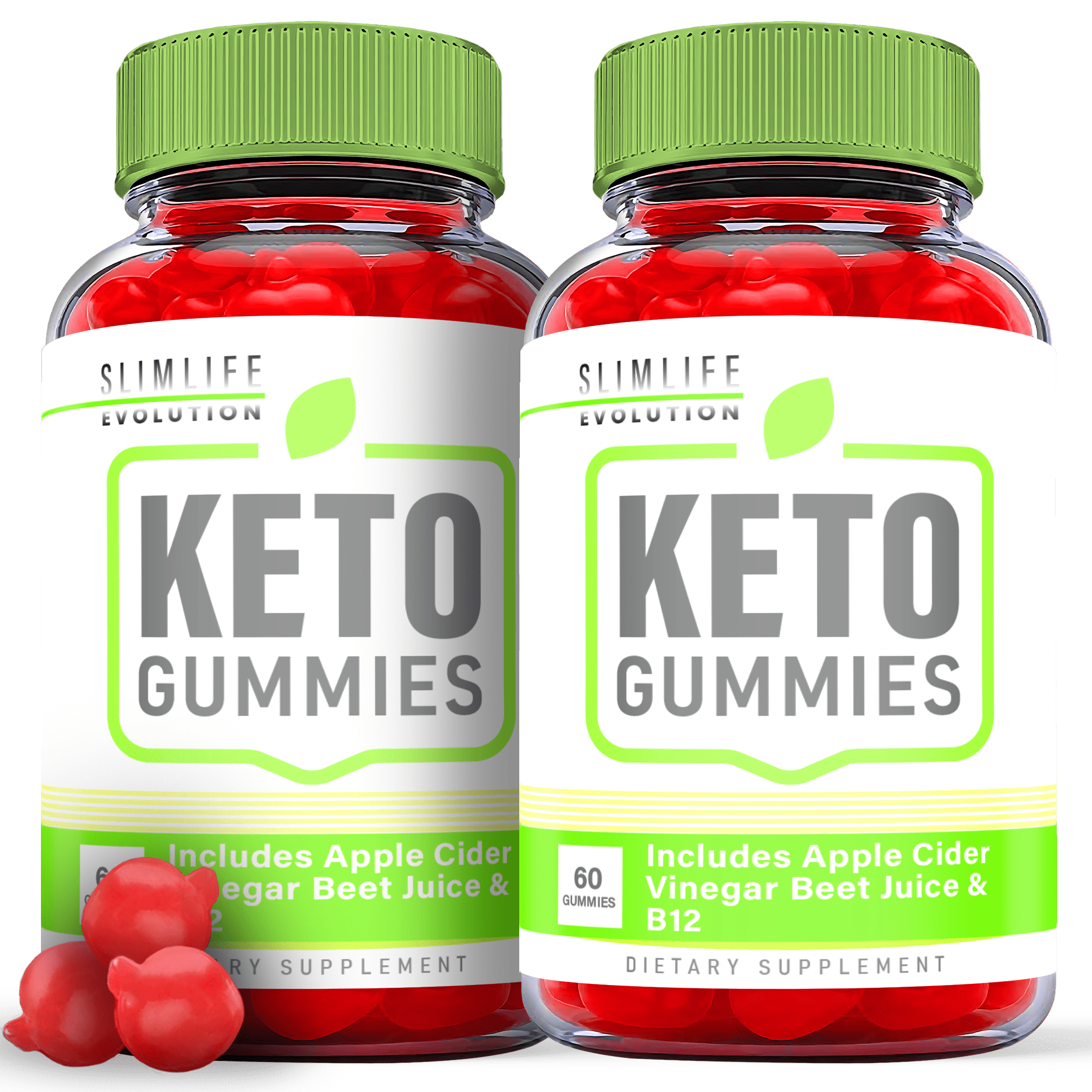 2 Pack Slimlife Evolution Keto Acv Gummies Apple Cider Vinegar
