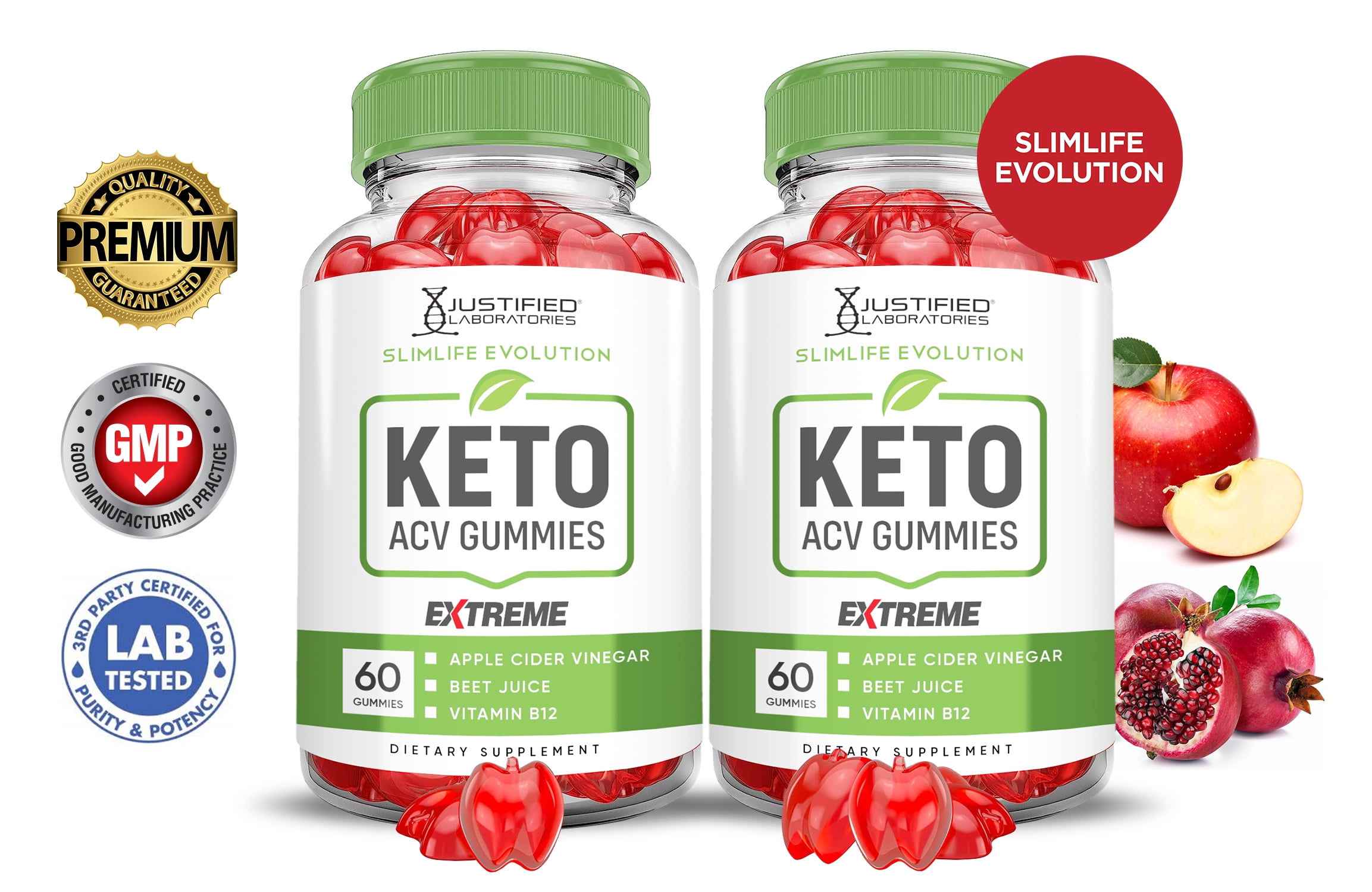 (2 Pack) Slimlife Evolution Keto Extreme ACV Slim Life Gummies 2000mg ...