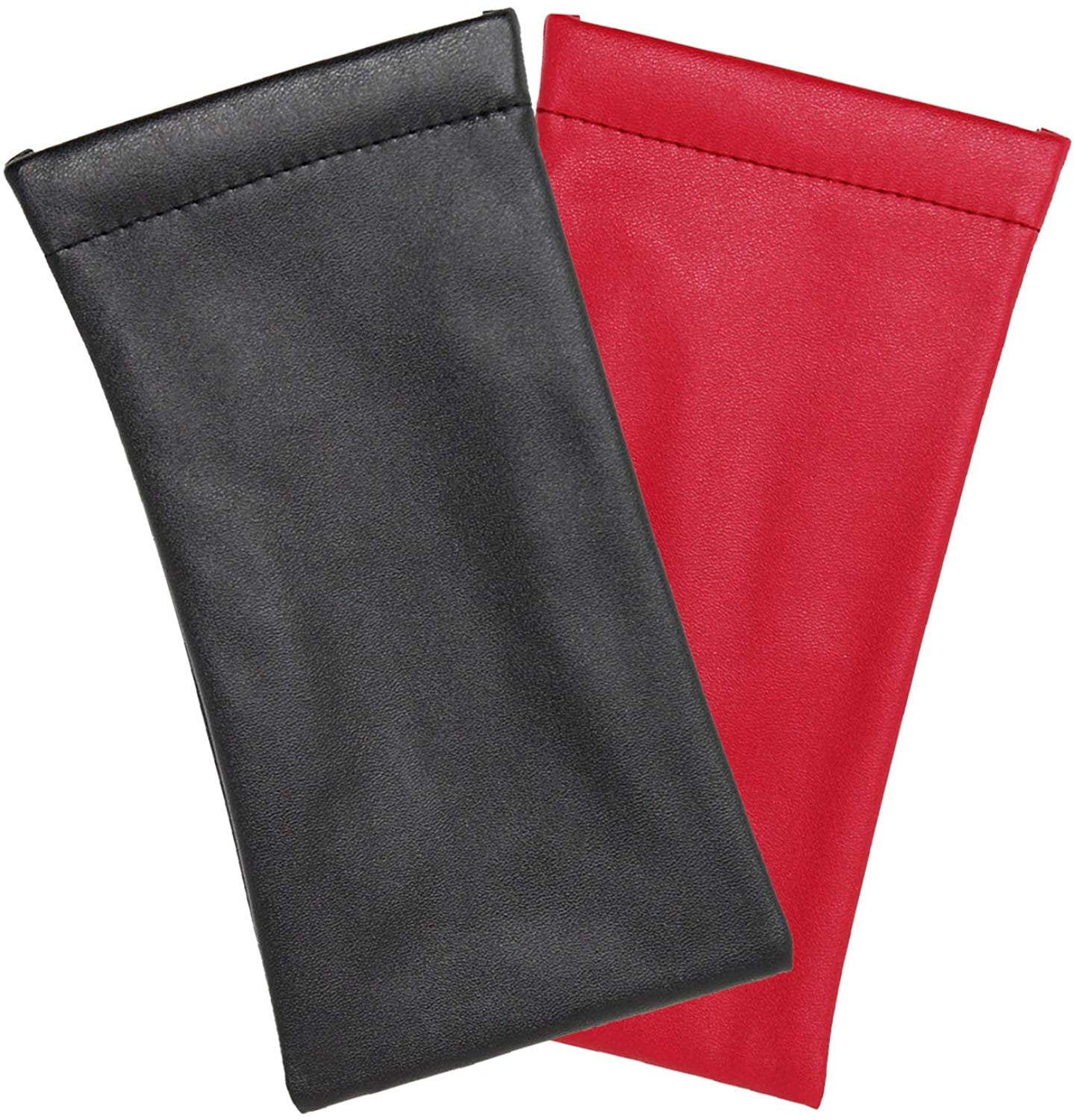 2 Pack Slip In Eyeglass Case Soft Squeeze Top Pouch For Women Men ...